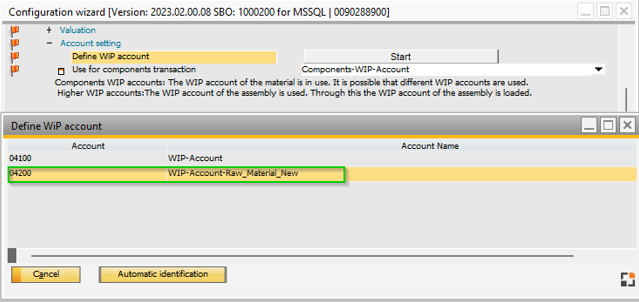 WIP Account Definition in Beas – Boyum Help Center