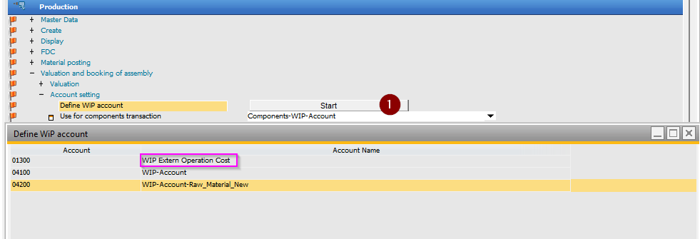 WIP Account Definition in Beas – Boyum Help Center