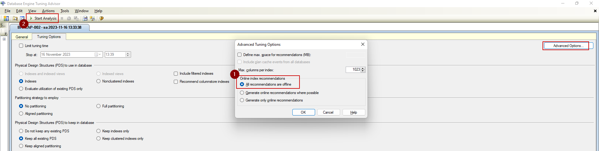 How To Use Ms Sql Database Engine Tuning Advisor For Wms Related Performance Investigation