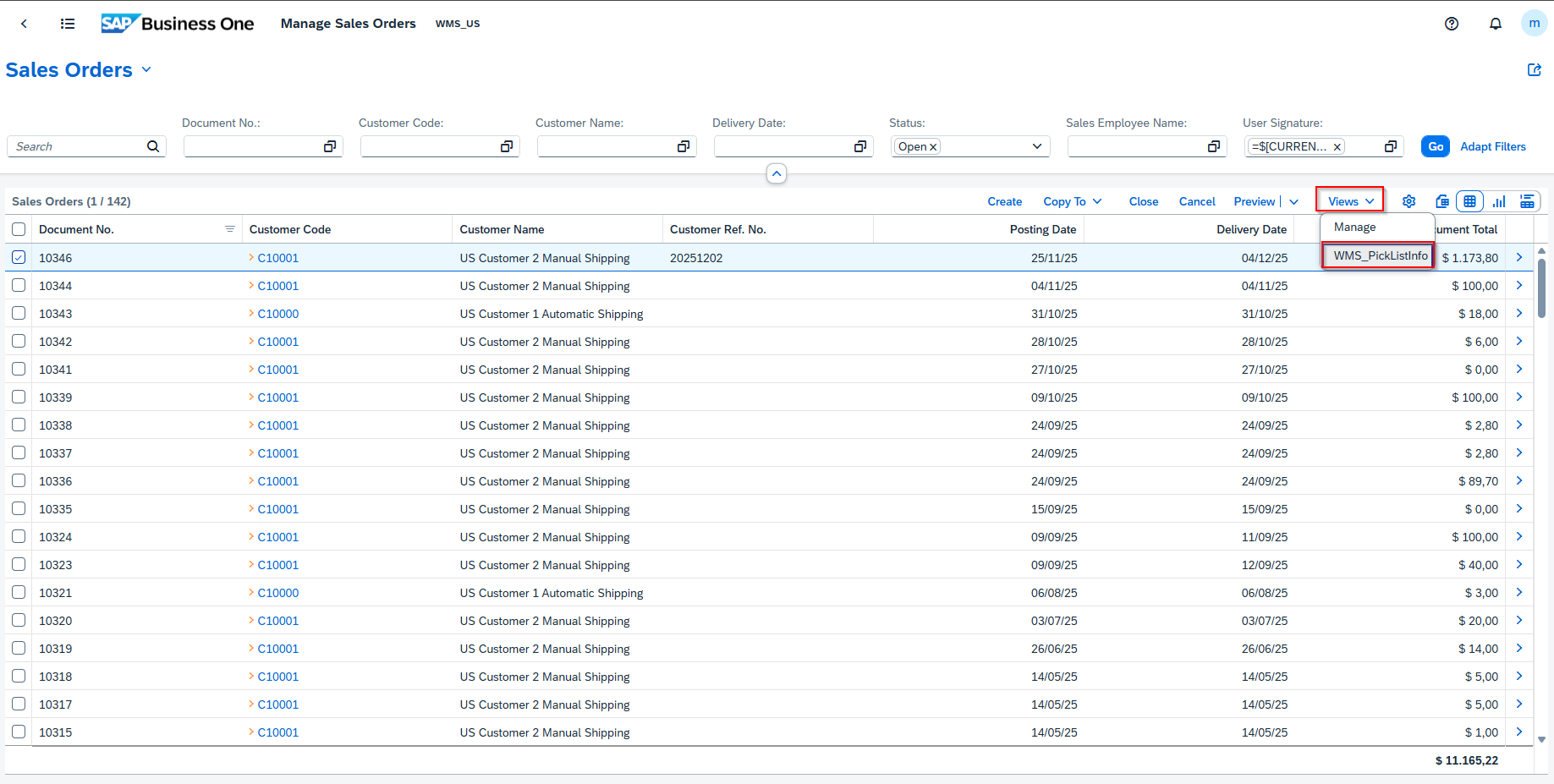 WMS stock information examples in SAP Business One Web client – Boyum ...