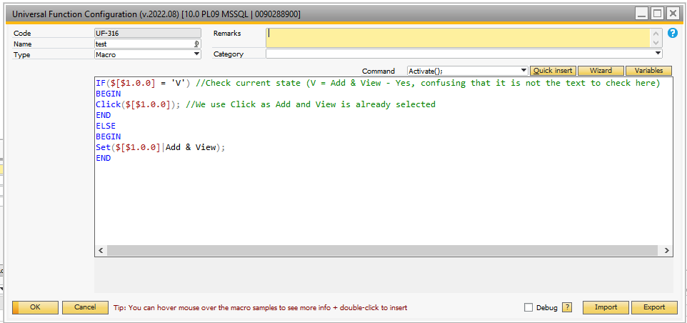 How To Select A Specific Value From The New Add Update Ok Multi Buttons In SAP 10 Boyum 